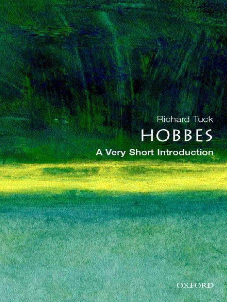 Hobbes A Very Short Introduction 978 0 19 280255 2 0 19 280255 0 | PDF ...