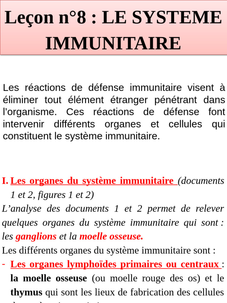 Comprendre le Système Immunitaire | PDF | Système immunitaire | Globule blanc