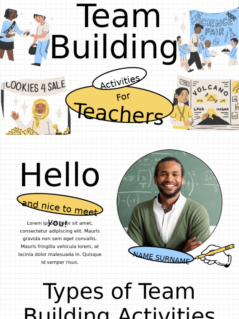 Team Building Activities For Teachers Slides | PDF
