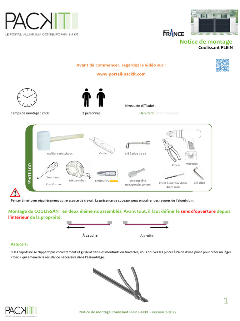 Montage Coulissant Plein PACKIT 2022 | PDF | Métallurgie