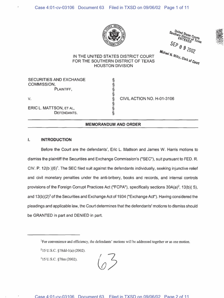 Eric Mattson Case Update | PDF