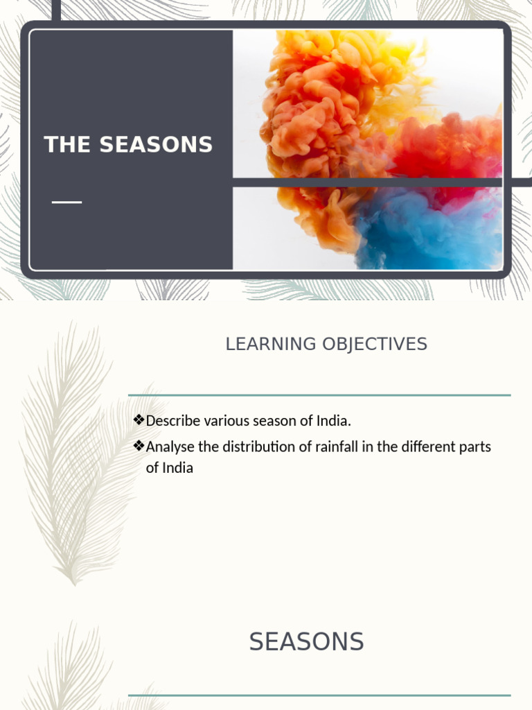 The Seasons (Climate) | PDF | Monsoon | Rain