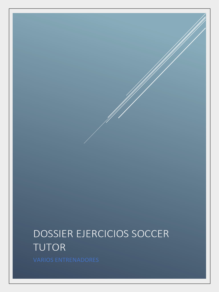 .Com Dossier Ejercicios Soccer Tutor PDF Free | PDF