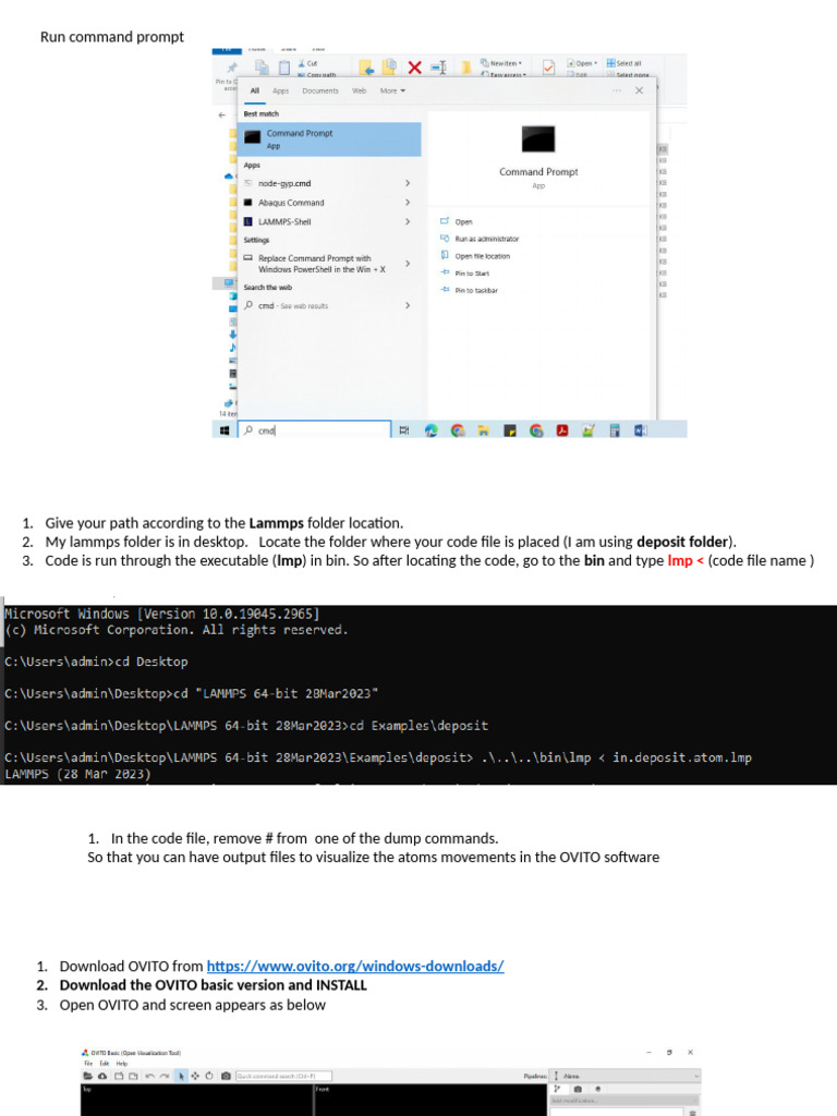 How To Run Lammps | PDF