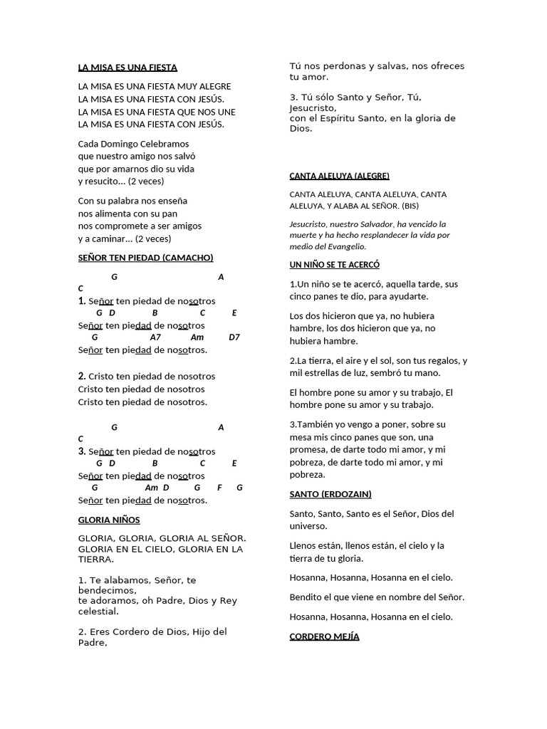 La Misa Es Una Fiesta | PDF | Cristo (título) | Creencia religiosa y doctrina