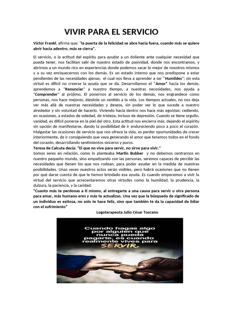 Julio César Toscano Logoteraputa | PDF | Amor | Sicología