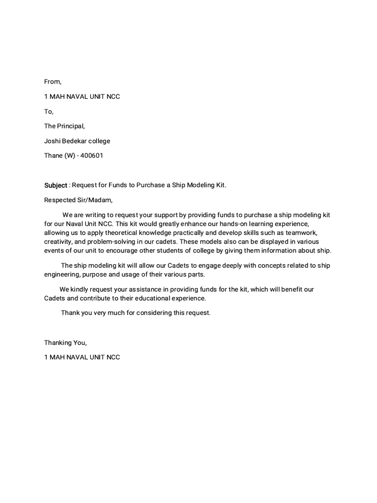 Application Letter 3 | PDF