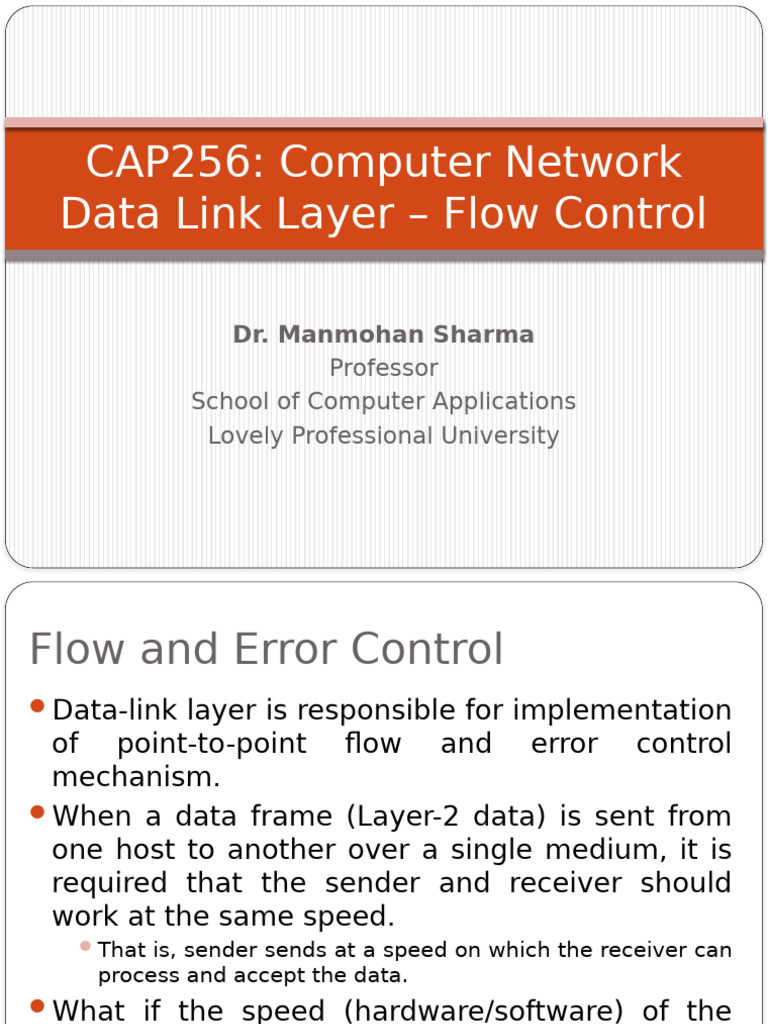 09 Data Link LayerFlow Contro2 | PDF | Transmission Control Protocol ...