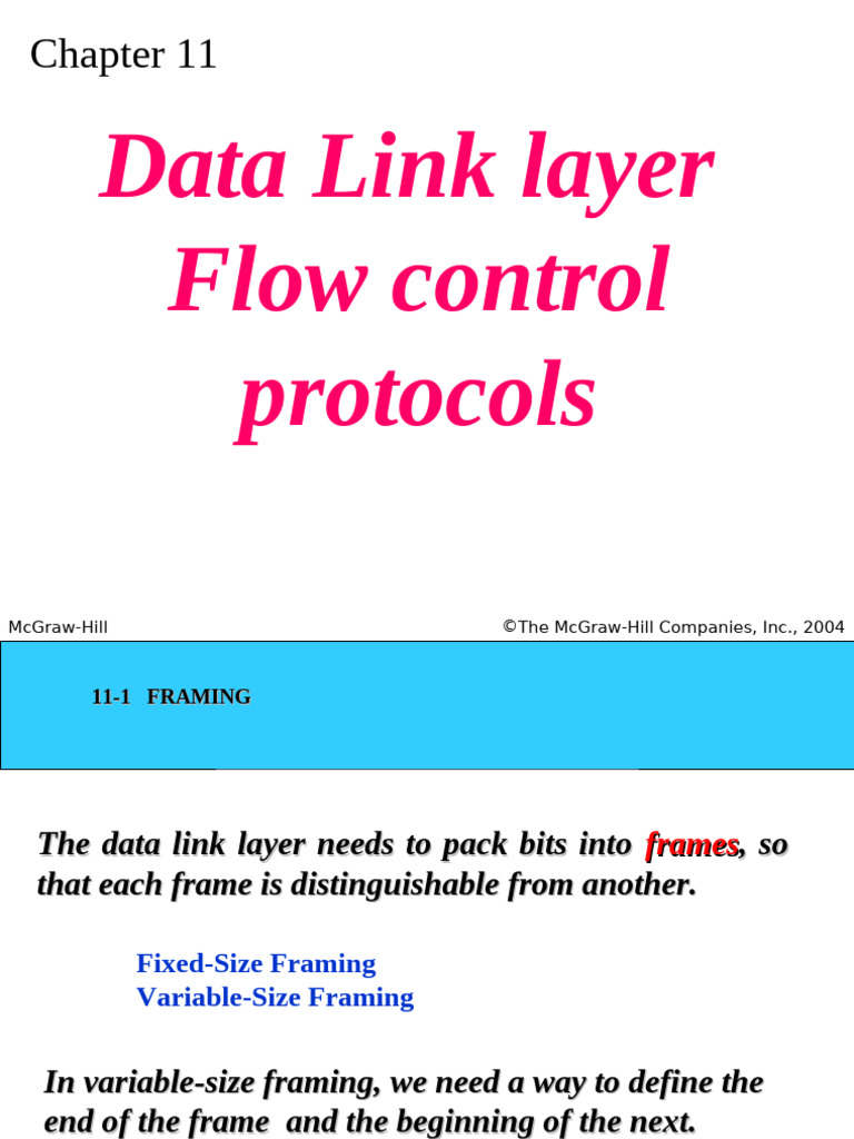 Lec 19 Data Lin Layer Flow Control Protocol | PDF | Transmission Control Protocol | Internet ...