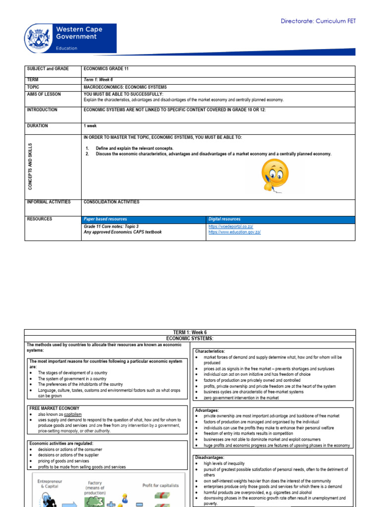 Characteristics of Economic Systems | PDF | Economics | Economic System
