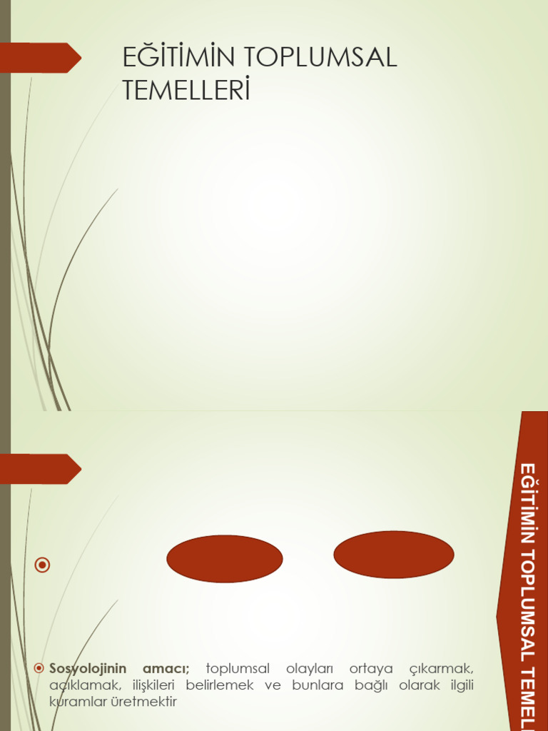 Eğitimin Toplumsal Temelleri | PDF