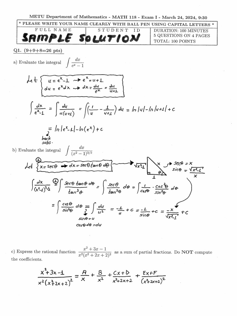 MT-1 Sample Solution | PDF