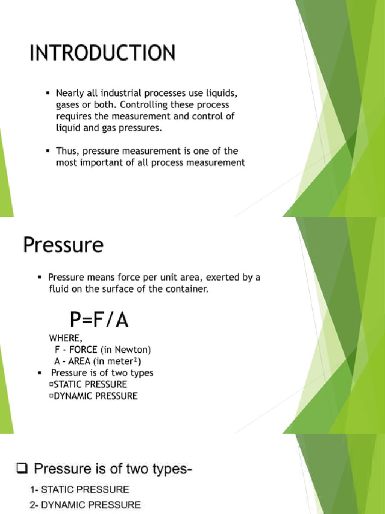 Pressure Measurement | PDF