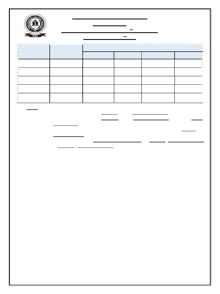 Prep-III Exam Schedule 2024-25 | PDF