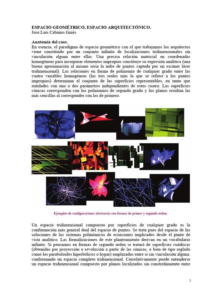 03 Espacio Geometrico | PDF | Geometría | Espacio