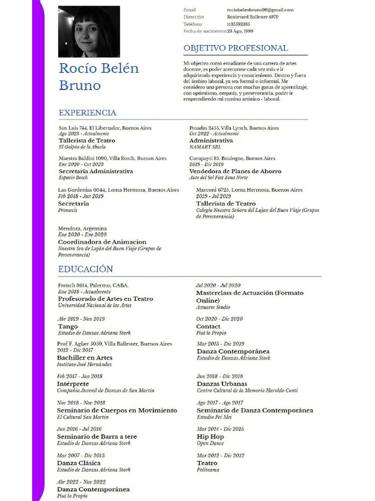 CV ROCIO BRUNO (2) | PDF