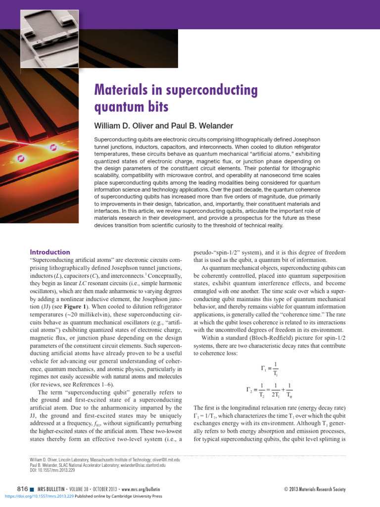 div-class-title-materials-in-superconducting-quantum-bits-div | PDF | Quantum Tunnelling ...