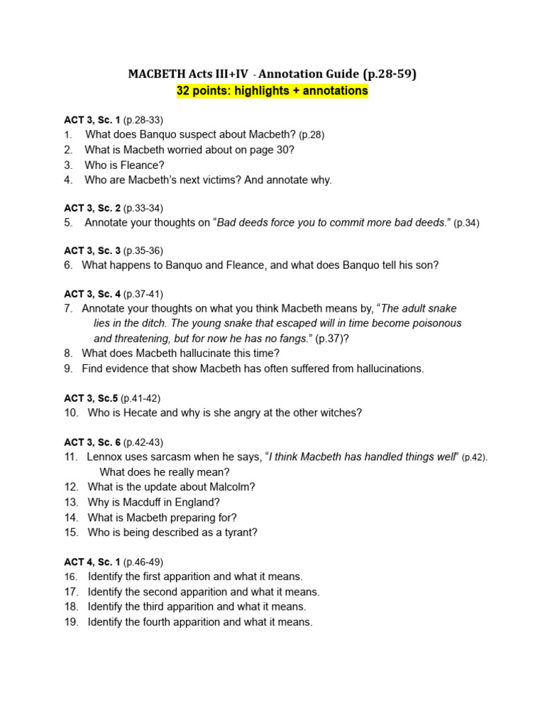 ACTS III+IV - MB Annotation Guide '25 | PDF