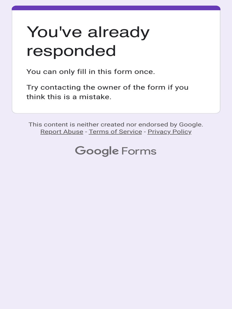 Google Form Submission Error Guide | PDF