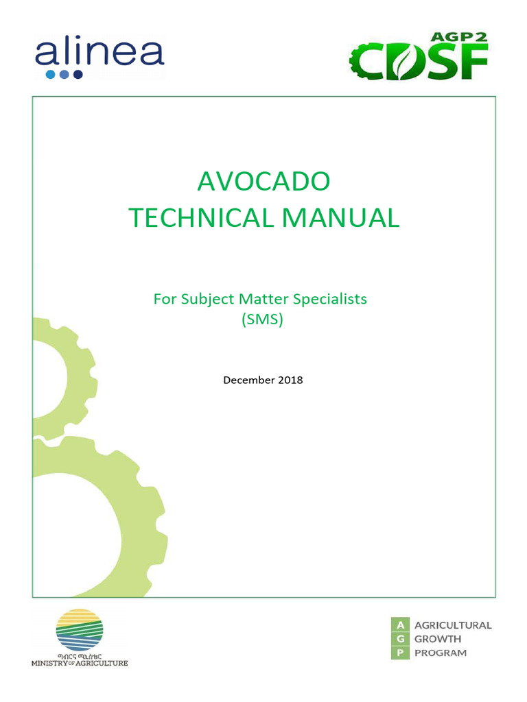 Avocado Technical Manual For Subject Matter Specialists English | PDF ...