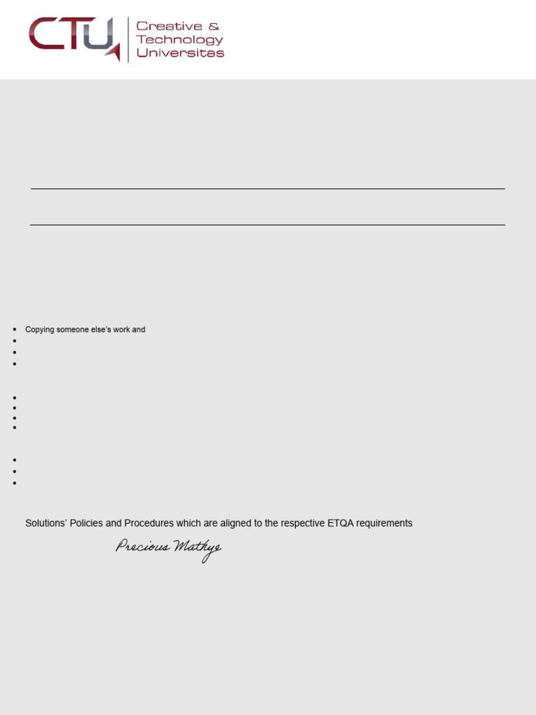 Declaration of Authenticity | PDF