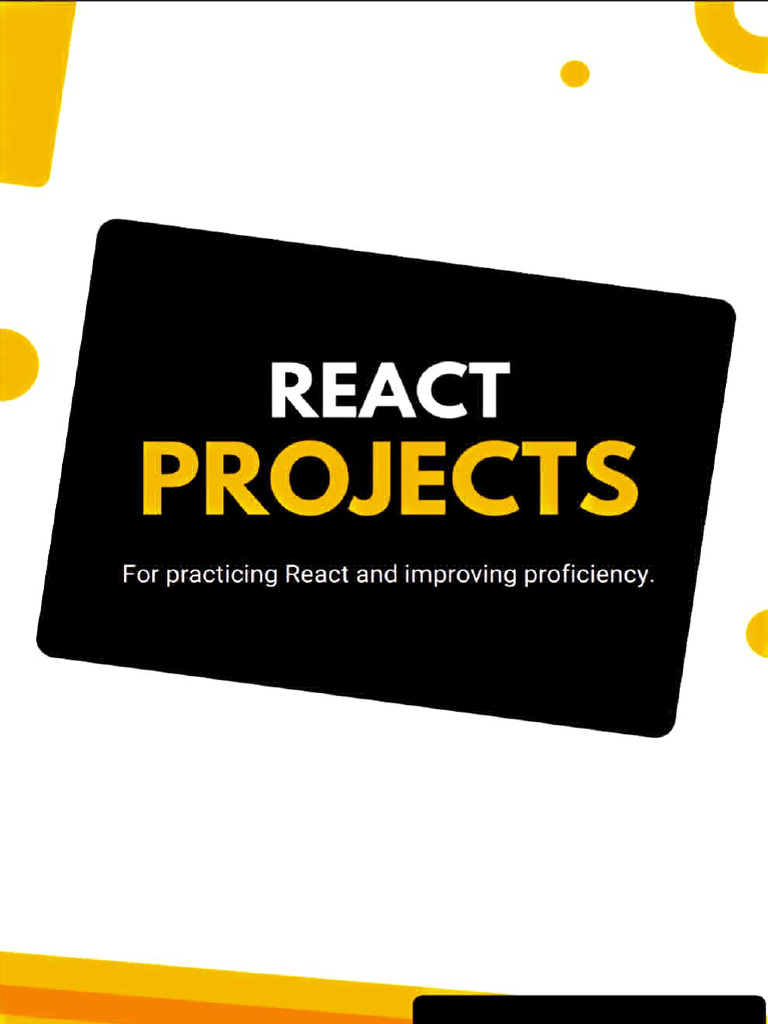 Reactjs Projects | PDF