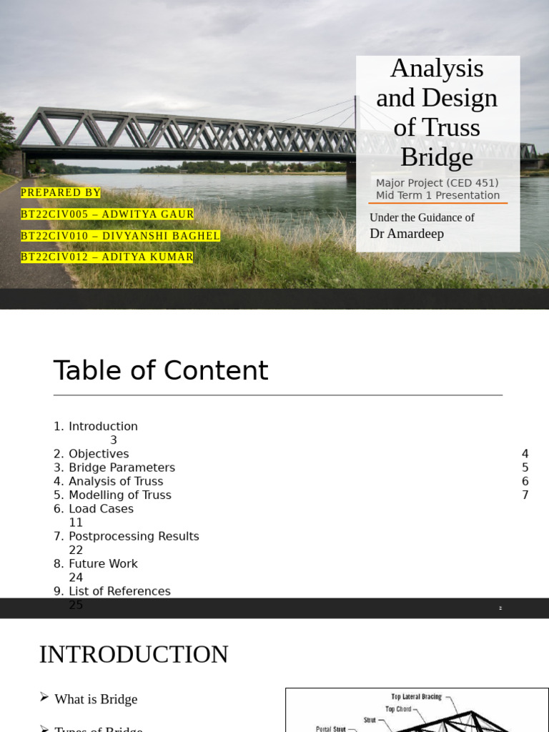 Truss Bridge Analysis and Design | PDF | Bridge | Structural Load