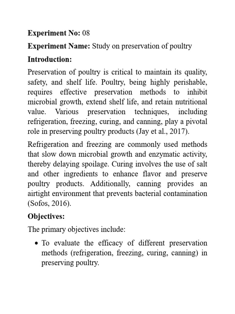 Experiment No8 | PDF | Food Preservation | Canning