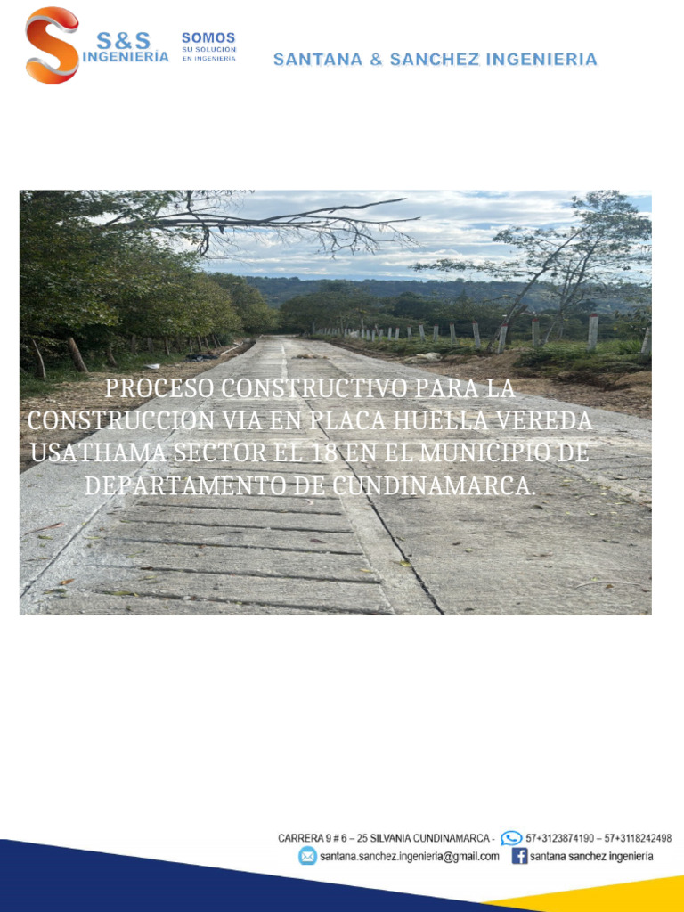 Proceso Constructivo de Placa Huellas | PDF | Hormigón | Cemento