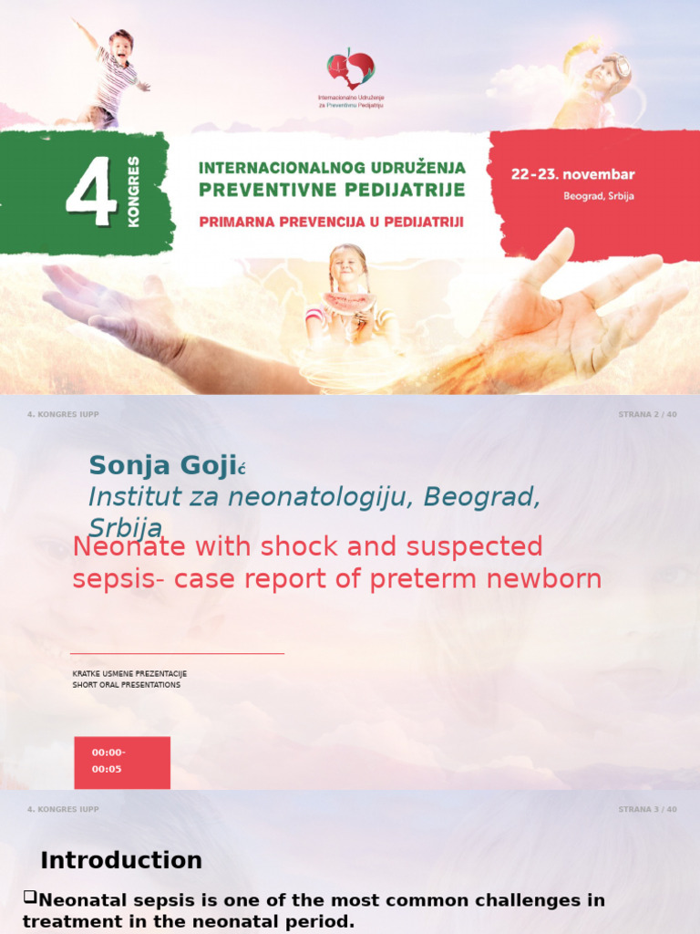 IUPP 4 Kongres- Oral Presentation- Neonate With Shock and Suspected Sepsis-case Report of ...
