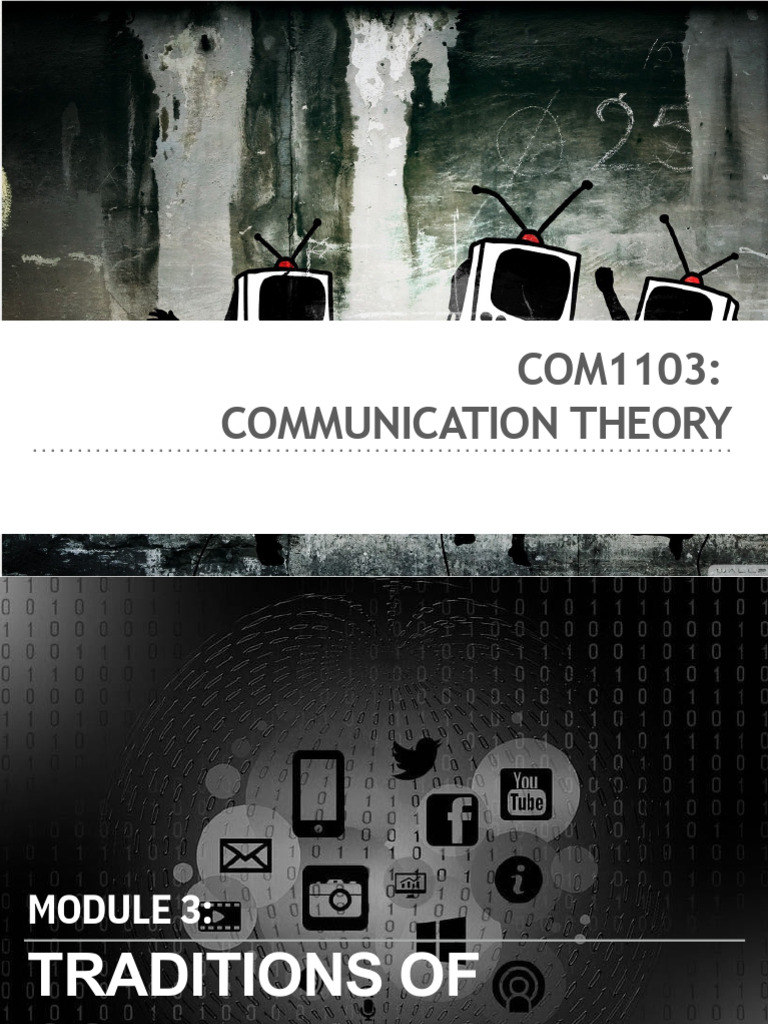 Seven Traditions of Communication Theory | PDF | Semiotics | Critical ...