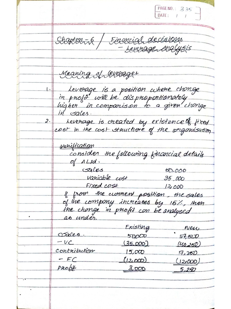 leverage analysis | PDF