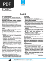 Weak D Antigen Testing Procedure | PDF | Immunology | Medical Tests