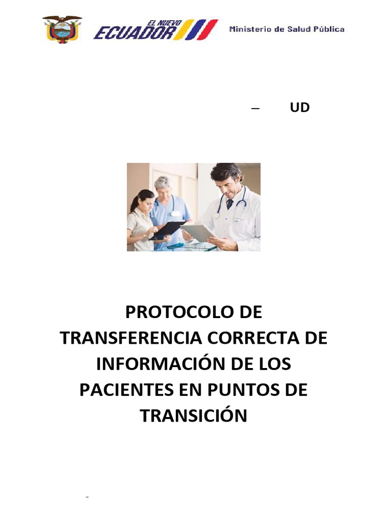 Protocolo de Transferencia de Información de Pacientes en Puntos de ...