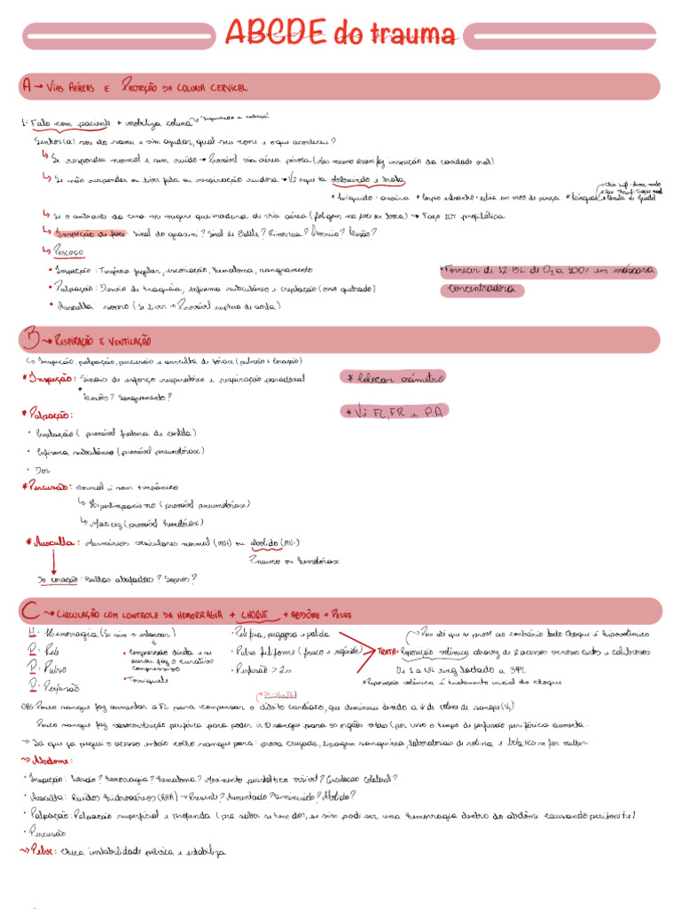 ABCDE Do Trauma Copiar | PDF