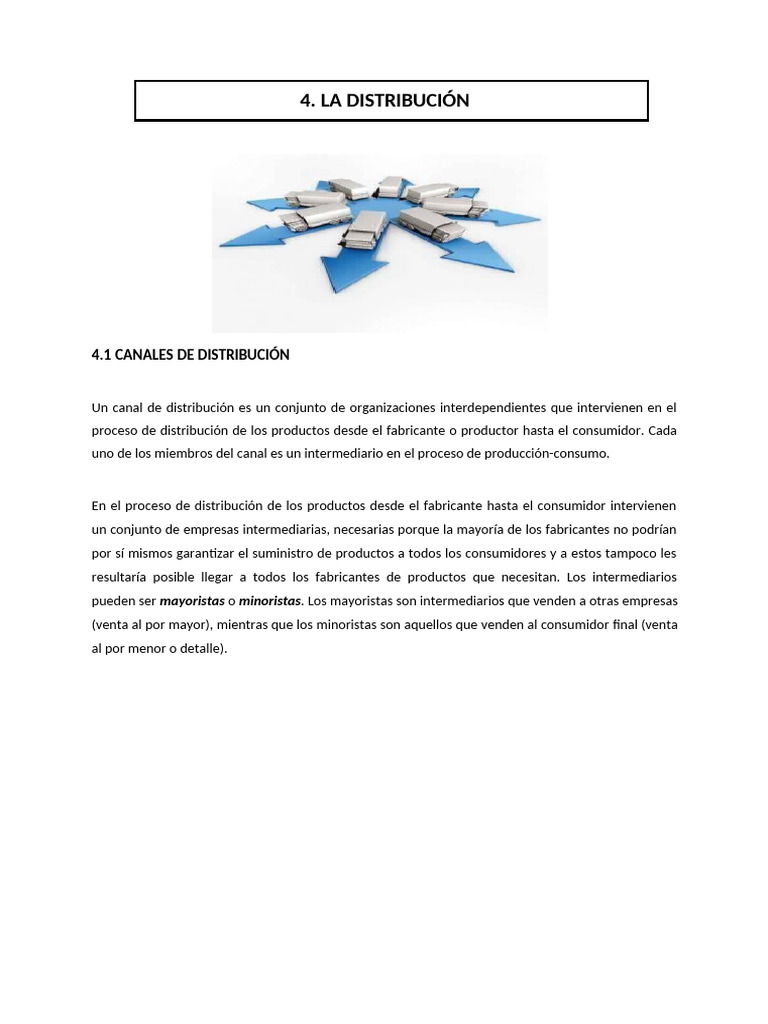 Canales y Tipos de Distribución Empresarial | PDF | Al por menor ...