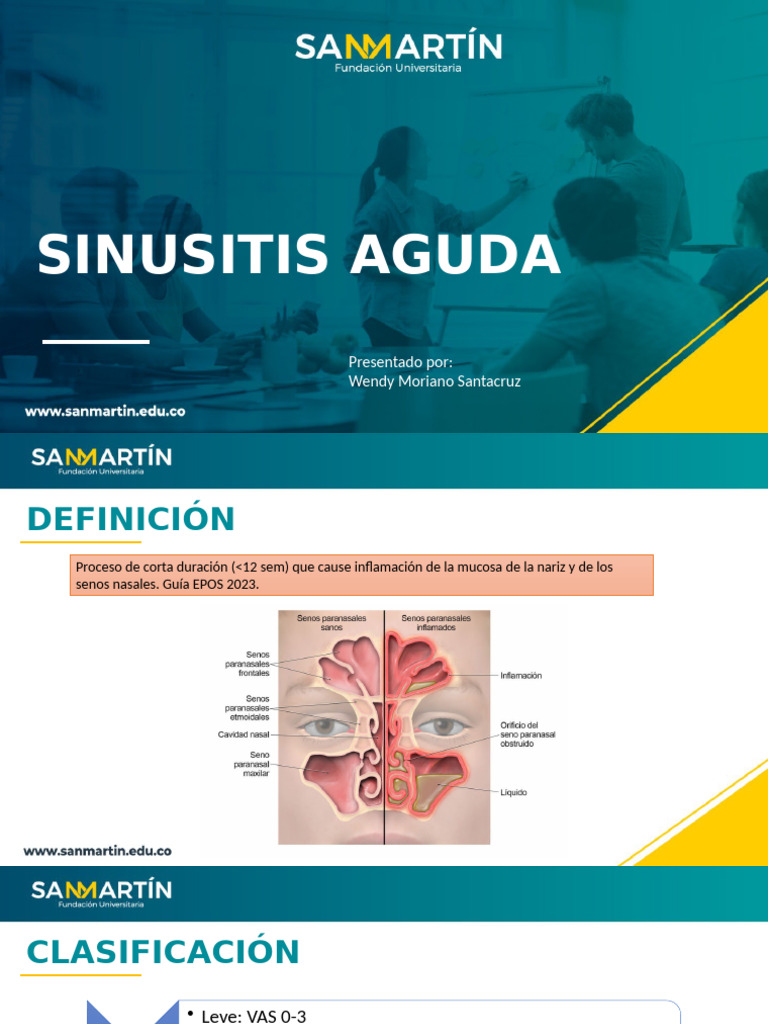 Sinusitis Aguda .... | PDF | Medicina | Especialidades Medicas