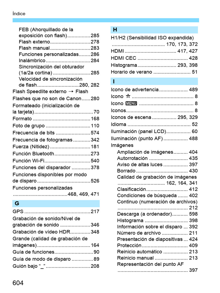 EOS 6D Mark II Instruction Manual ES-604 | PDF | Imagen | Dispositivos ...