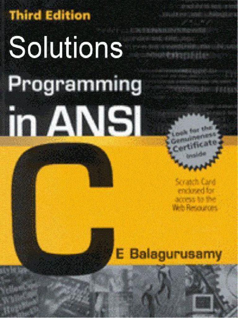 Documents.pub Programming in Ansi c by e Balagurusamy 3rd Edition Solutions | PDF | Fahrenheit ...