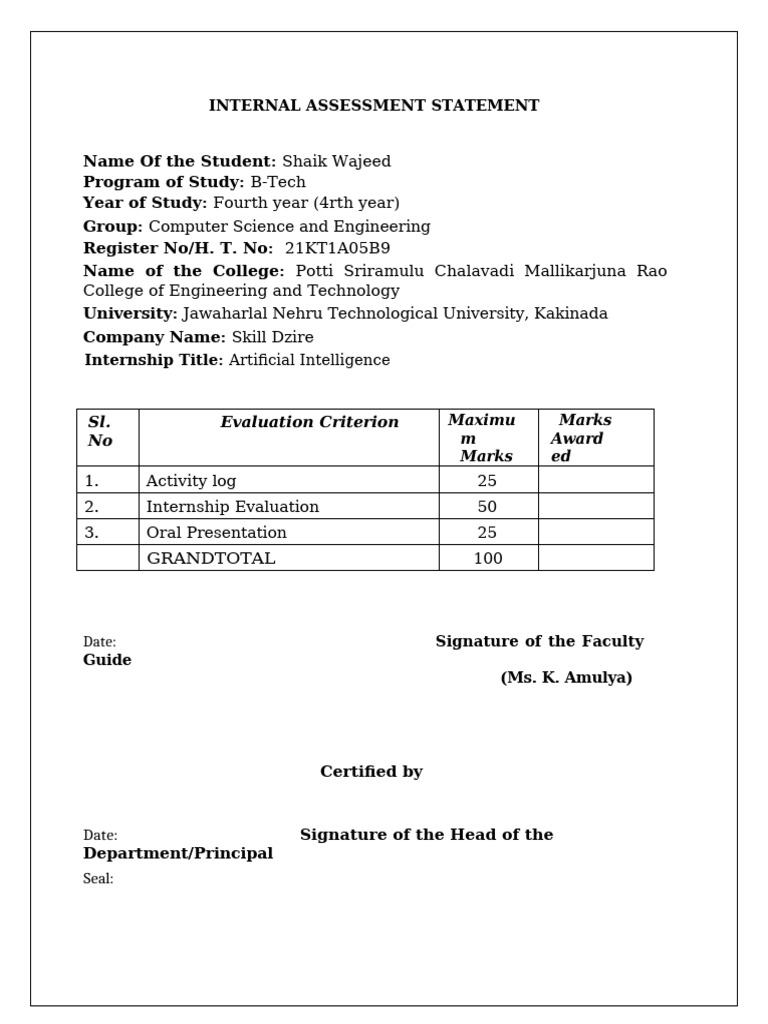 Wajeed Ass Paper | PDF