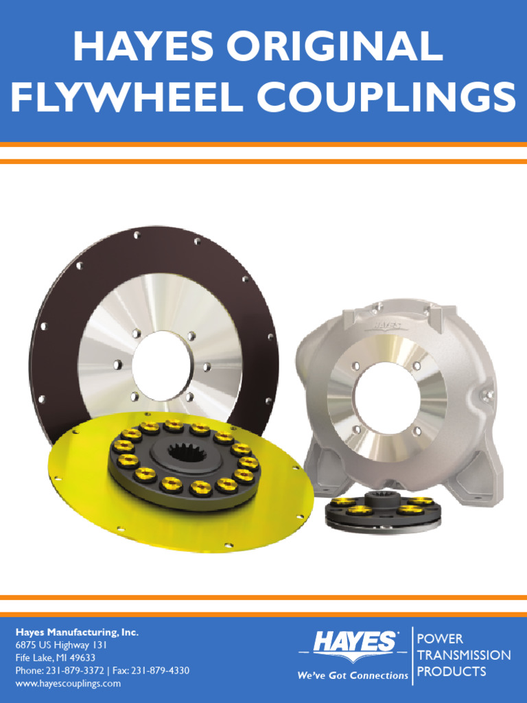 Hayes Original Flywheel Couplings | PDF | Mechanical Engineering | Manufactured Goods