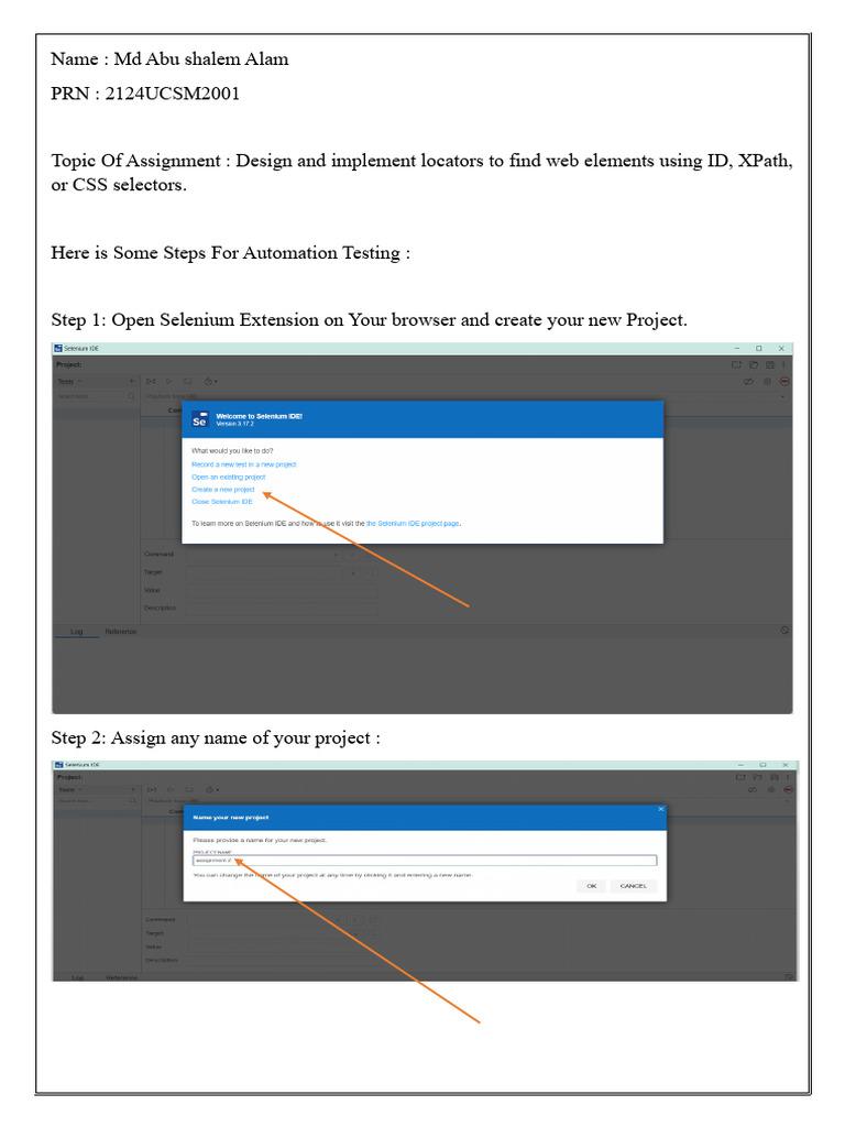 Web Element Locator Design Guide | PDF