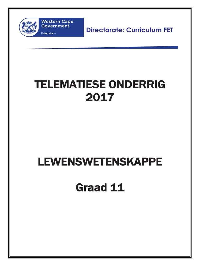 Lewenswetenskappe Hulpbron | PDF