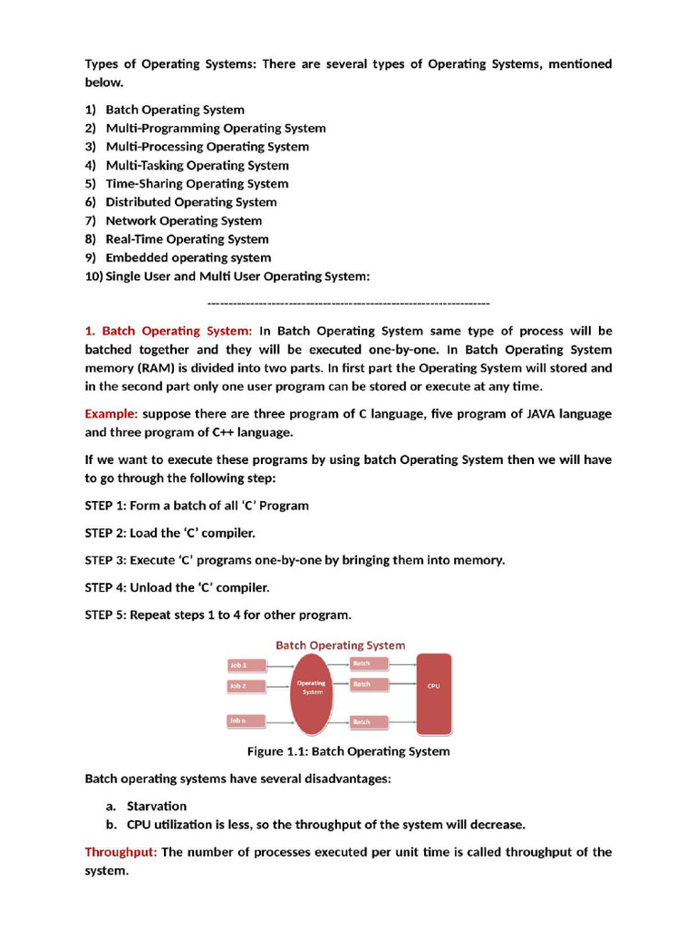 2. Types of OS | PDF
