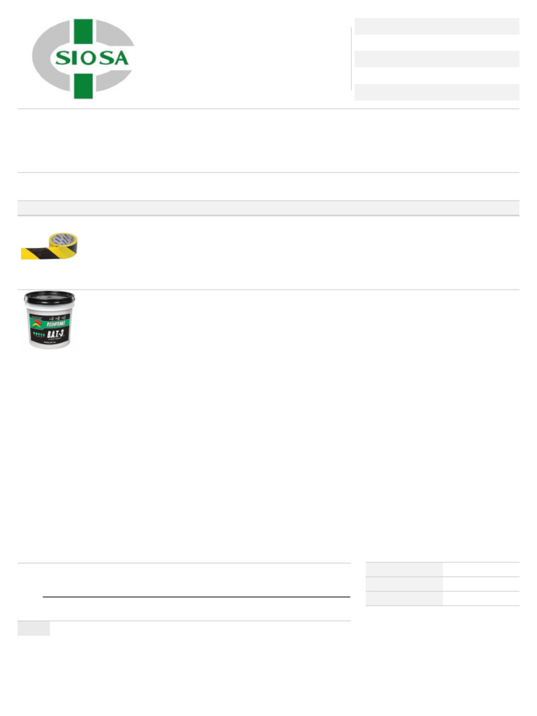 Cotización - 11102 SIOSA | PDF
