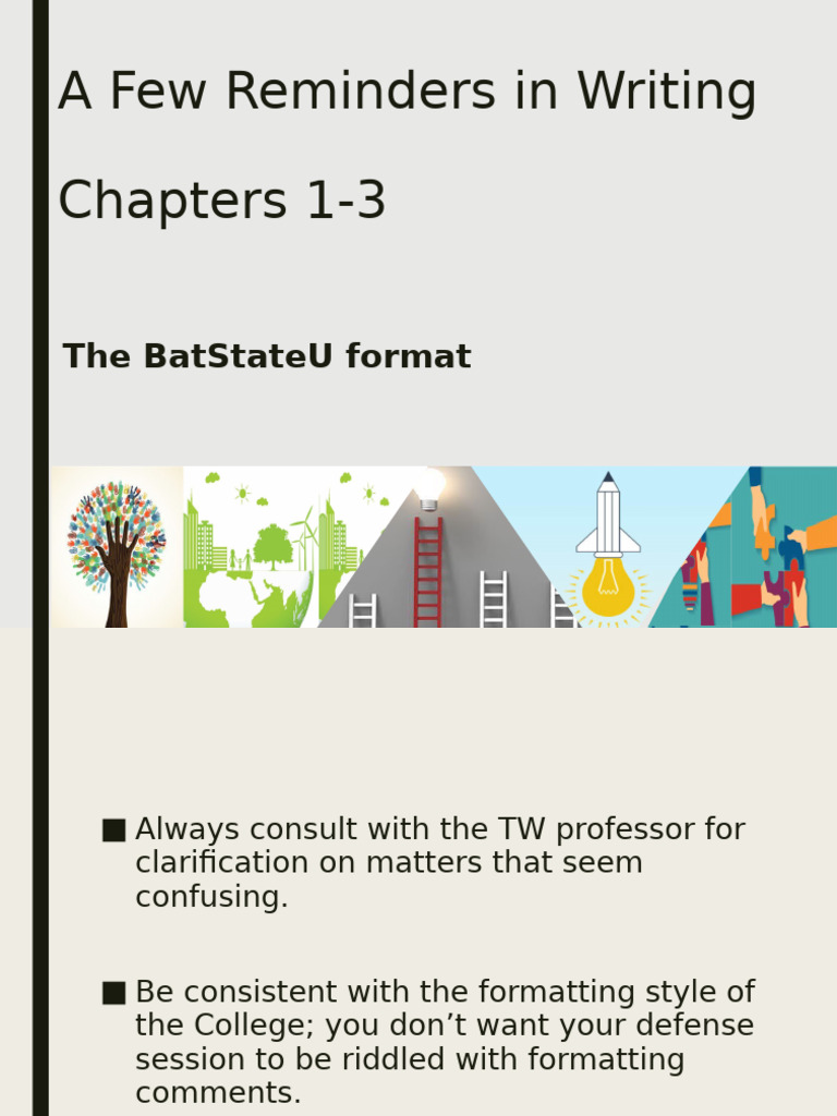 Reminders in Writing Chapters 1 3 | PDF | Paragraph