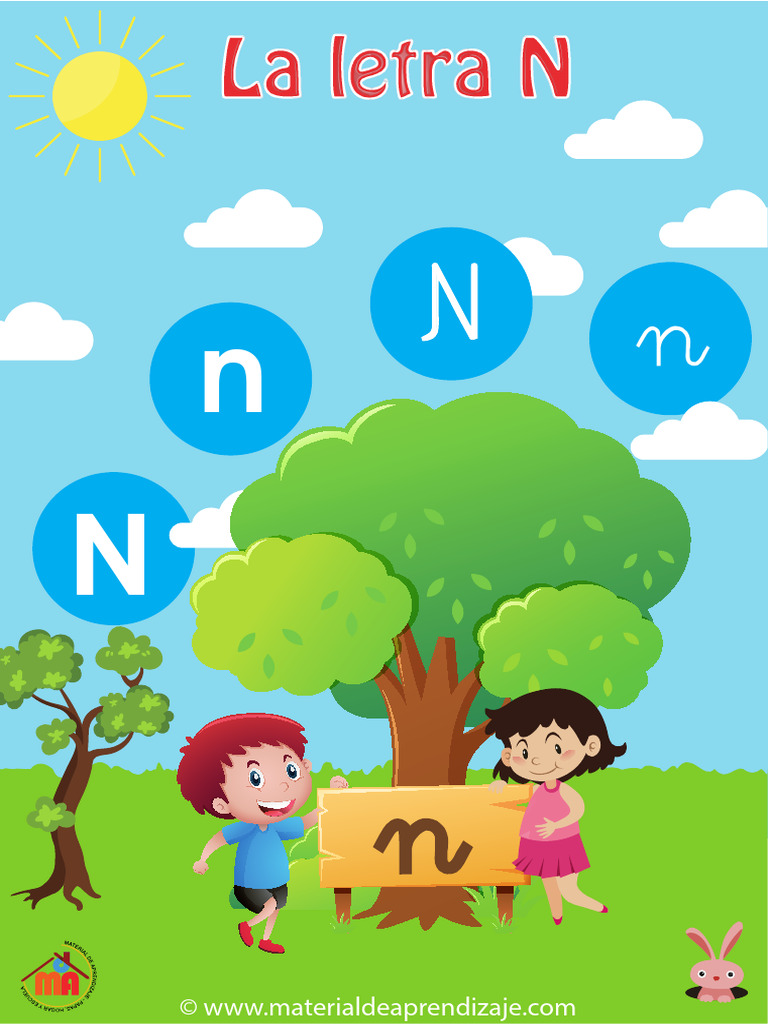Actividades con la letra N en imprenta | PDF