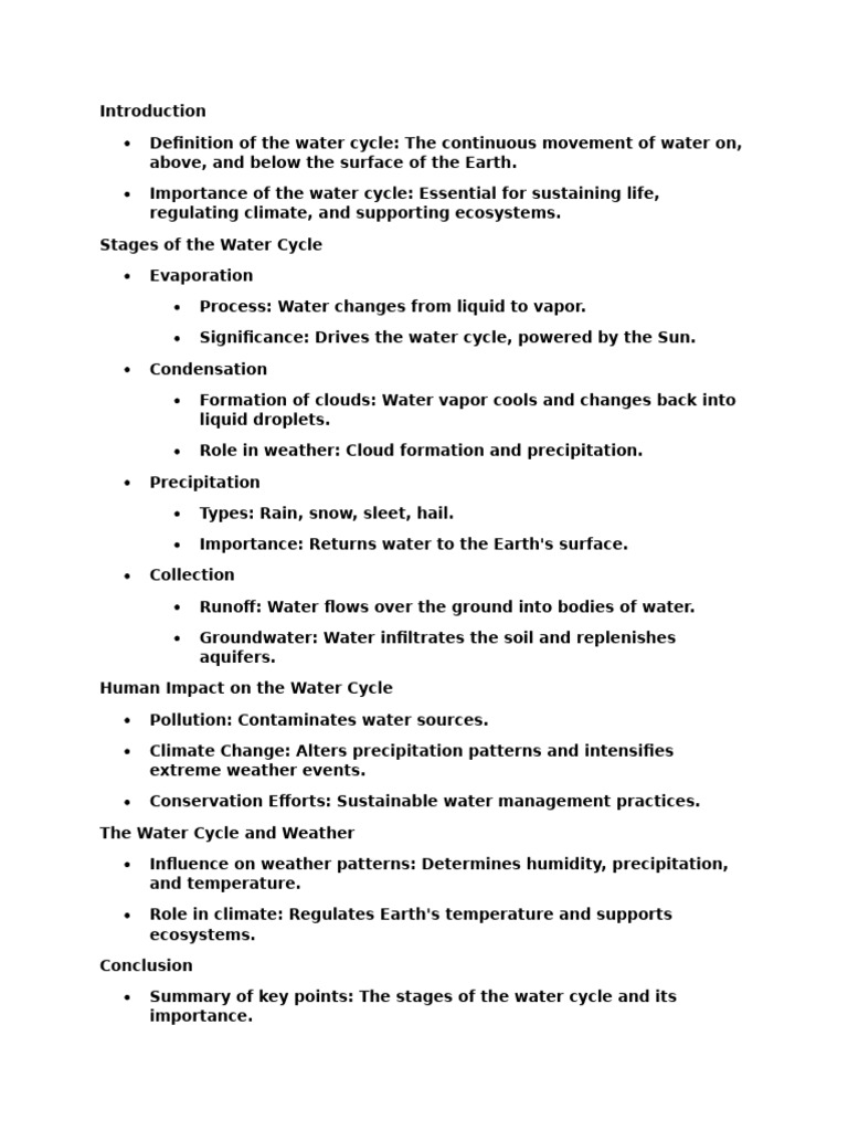 The Water Cycle | PDF