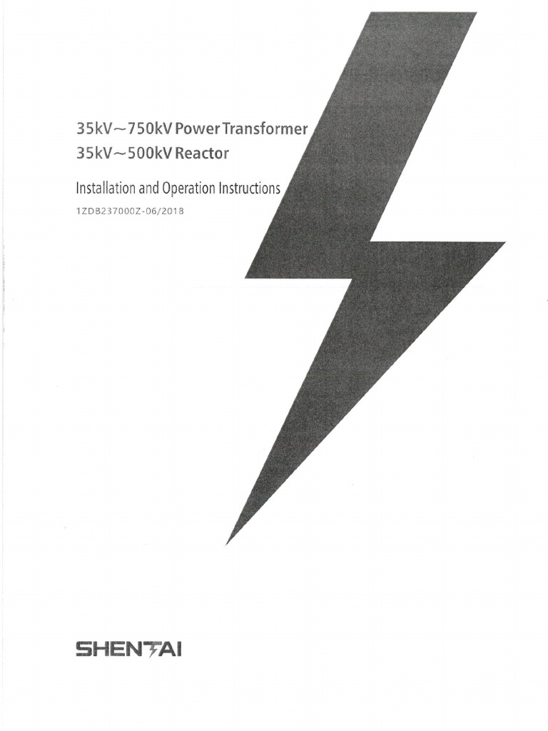 10.2 Transformer Operation Manual | PDF