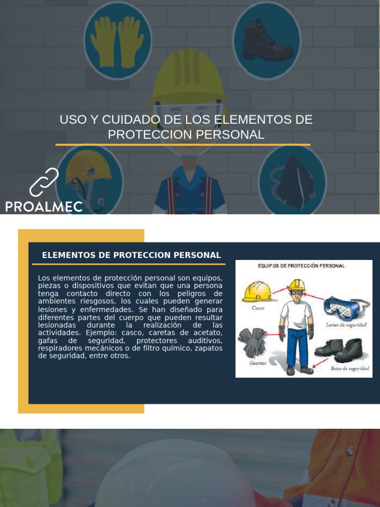 Presentacion de Epp | PDF | Soldadura | Construcción